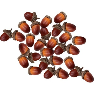 30 Pcs Xmas Acorns Simulation Artificial Acorn Pendants for Decoration ...
