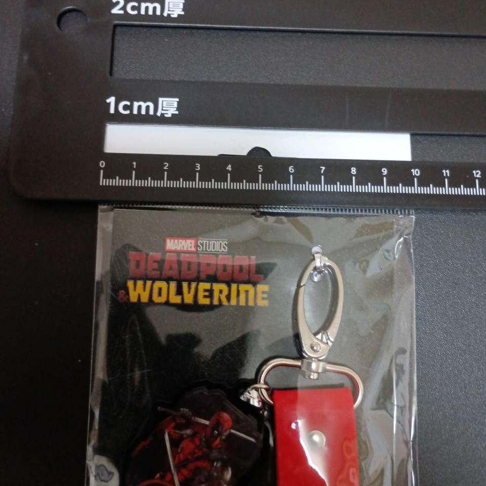 Marvel Deadpool Belt Keychain w/Acrylic Charm Unopened Red | eBay