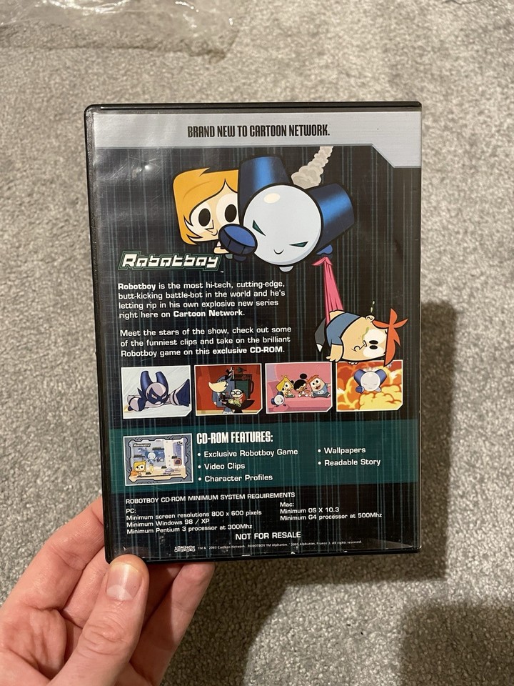 Cartoon Network Robotboy Special Edition CD-ROM Rare Retro Collectible ...