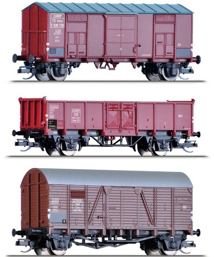 Tillig 01001 Tow Truck Goods Set FS, ÖBB And DB, Tt , Scale 1:120 ...