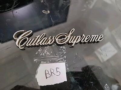 1981-88 OLDSMOBILE CUTLASS SUPREME PLASTIC STICK ON EMBLEM OEM GM | eBay