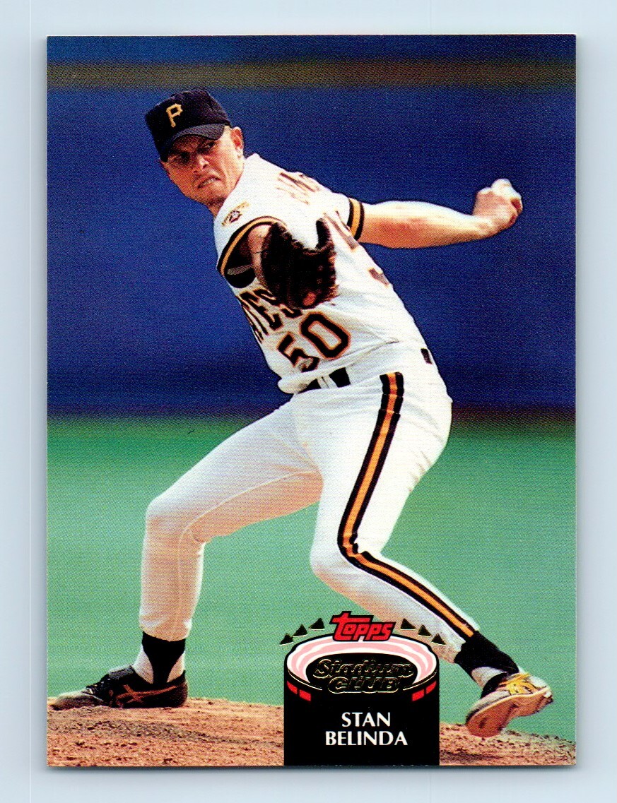 1992 Stadium Club Stan Belinda Pittsburgh Pirates #75 | eBay