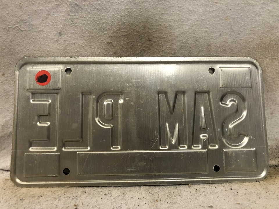 1989 Tennessee Sample License Plate | eBay