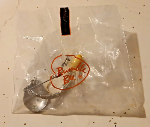 VINTAGE BUMBLE BEE BAIT CO. SILVER FISHING LURE | eBay