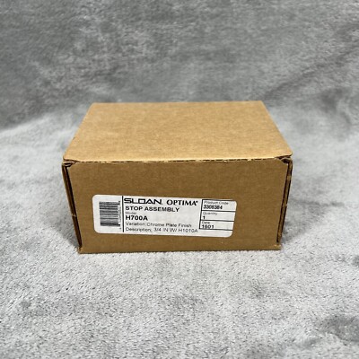 Sloan H-700-A 1" Bak-Chek Control Stop Screwdriver Angle Stop | eBay