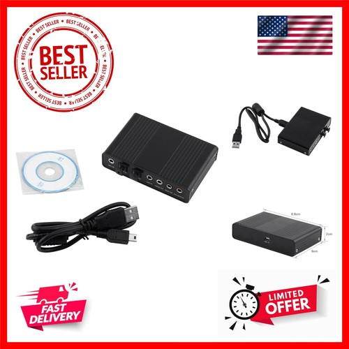 USB Audio Adapter External Sound Card with SPDIF Digital Audio Sound ...
