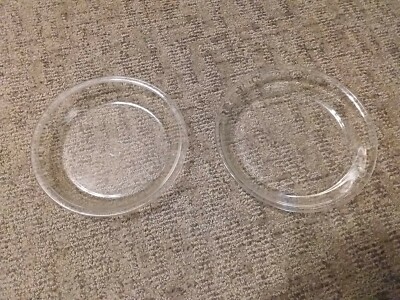 Vintage Lot 2 PIE PLATES Includes 1-Pyrex 208 & 1 Fire King 460 CLEAR ...