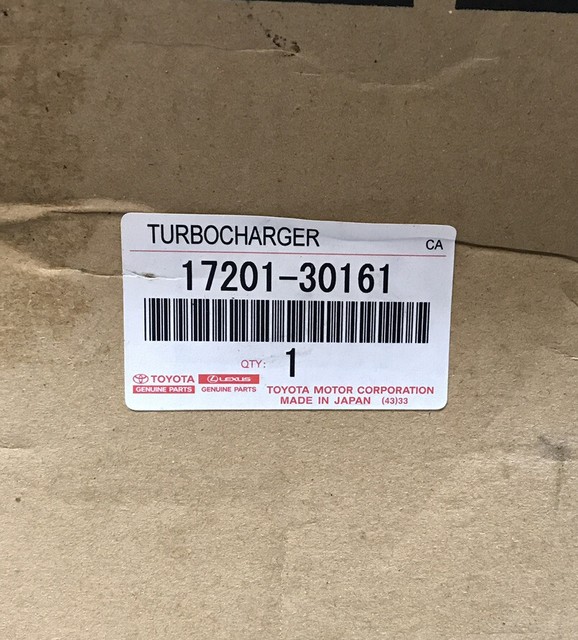 Genuine Toyota 17201-30161 Turbocharger Sub-assy 1720130161 OEM for ...