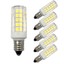 6pcs E11 Mini Base Led Bulb 64-2835SMD LED 5W 110V Ceramics Light Warm ...