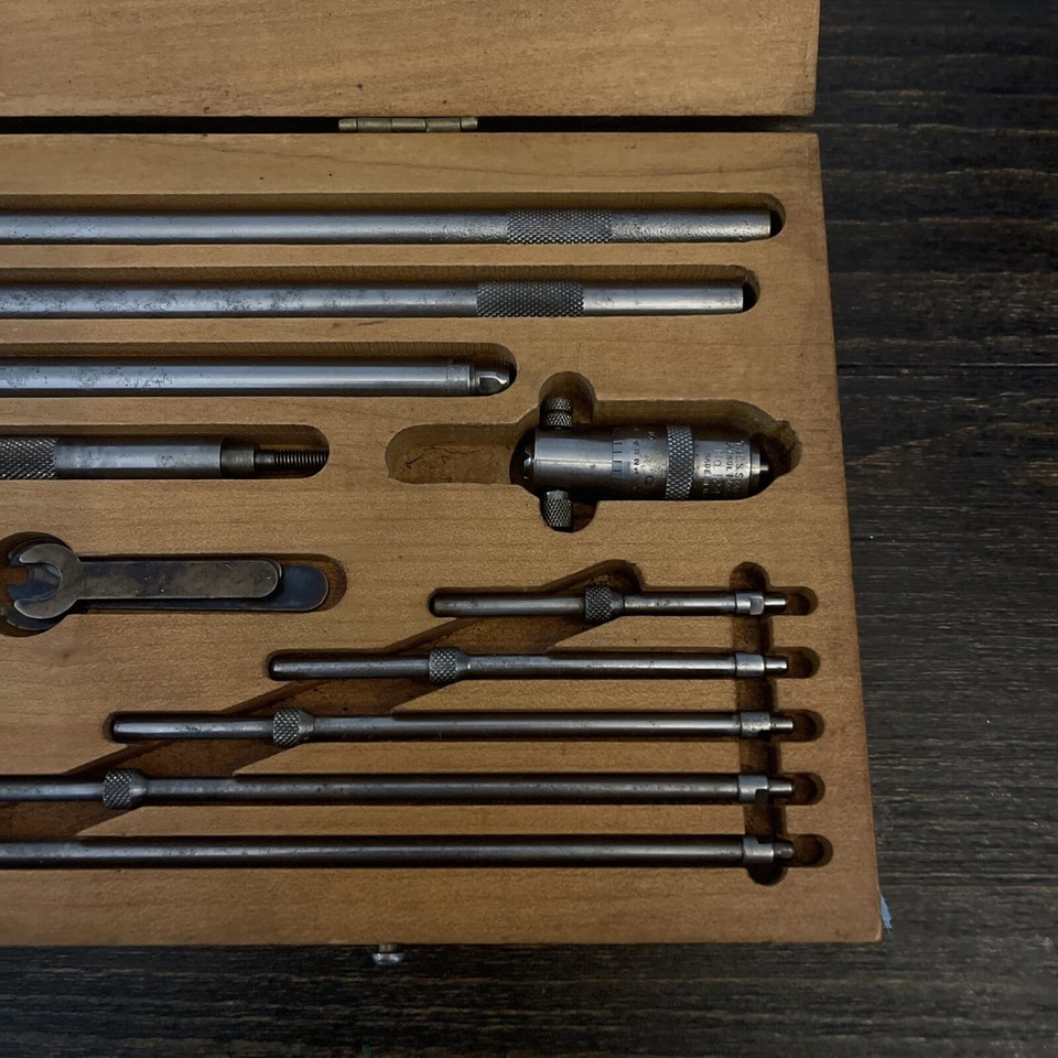Starrett No. 124 inside micrometer set Made in U.S.A - 124A & 124C | eBay