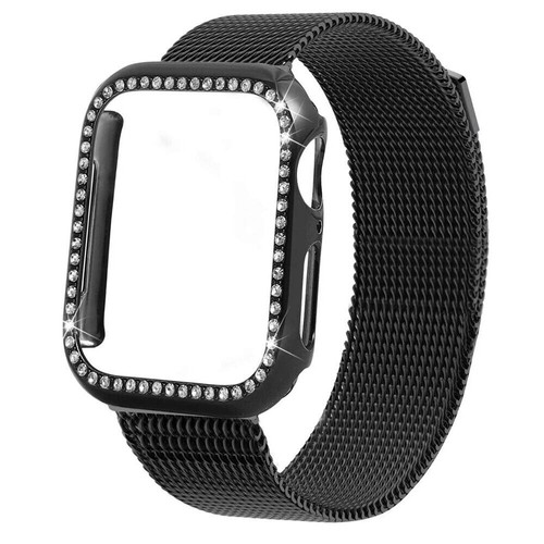 Magnetic Metal Loop Band+Bling Case For Apple Watch Series 10 9 8 7 6 5 ...