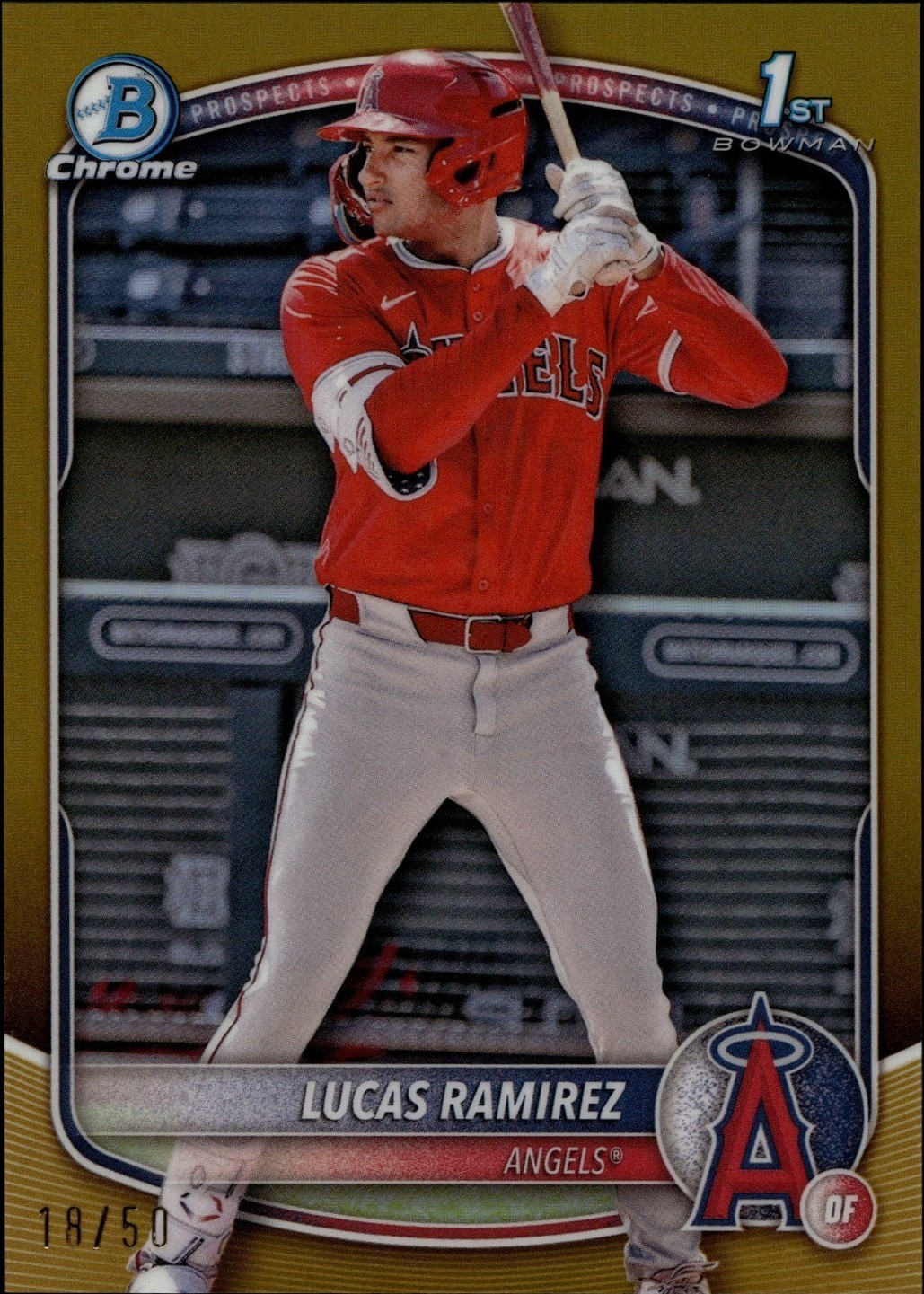 2025 Bowman - Chrome Prospects Lucas Ramirez #BCP-135 Gold Refractor ...