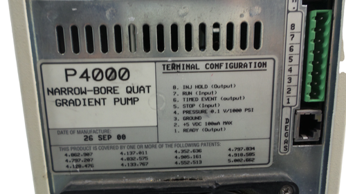 Thermo Seperation P4000 Narrow-Bore Quat Gradient Pump -Free Shipping ...