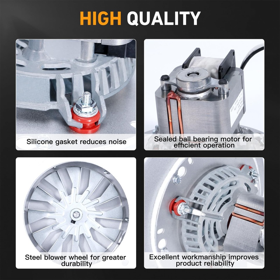 80473 Exhaust Blower Fit US Stove USSC Ashley King Vogelzang Breckwell ...