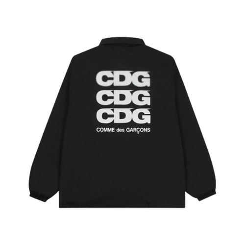CDG Logo Coach Jacket Black Official | eBay