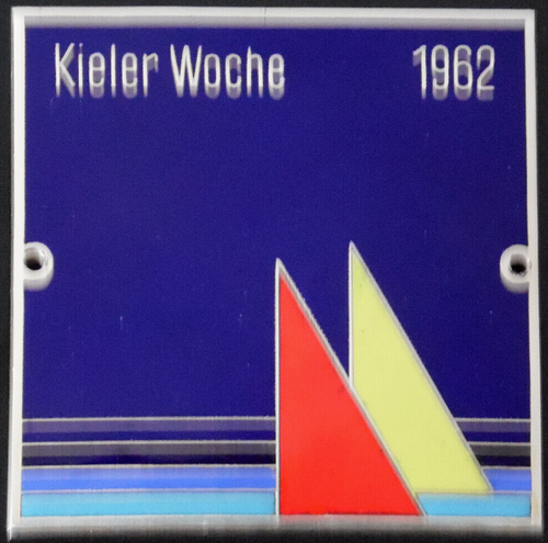 Kieler Woche Plakette 1962 Kiel Segel Segeln Enamel Badge | eBay.de