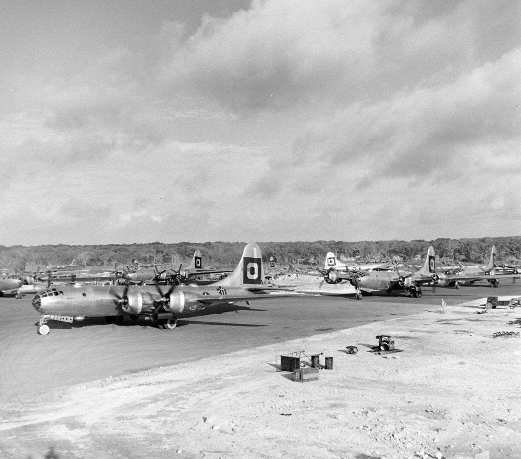 WW2 WWII Photo USAAF B-29 Superfortress Bombers Guam 1945 World War Two ...