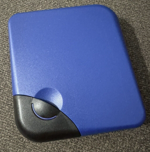 Vintage Tupperware CD Case DVD Keeper Square Blue & Black 4904 | eBay