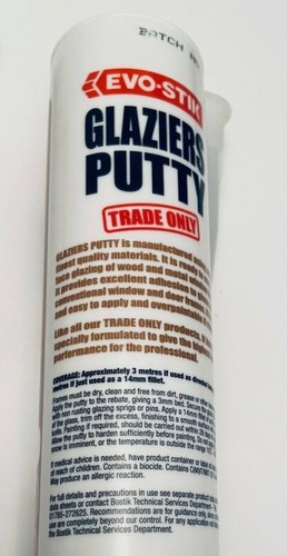 Evo-Stik Glaziers PUTTY C20 GLAZING ReGlazing Wood & Metal DIY Evo ...