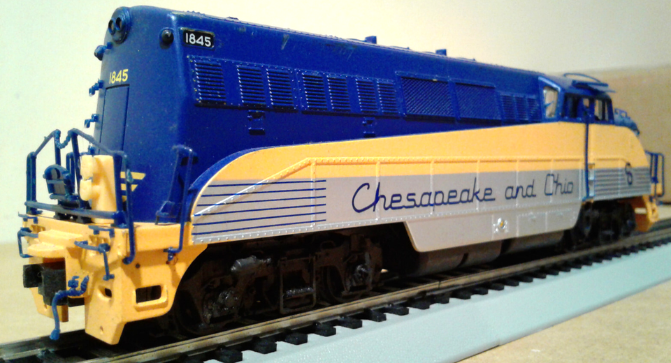 HO SCALE PROTO 2000 EMD BL2 CHESAPEAKE & OHIO C&O #1845 NO BOX | eBay