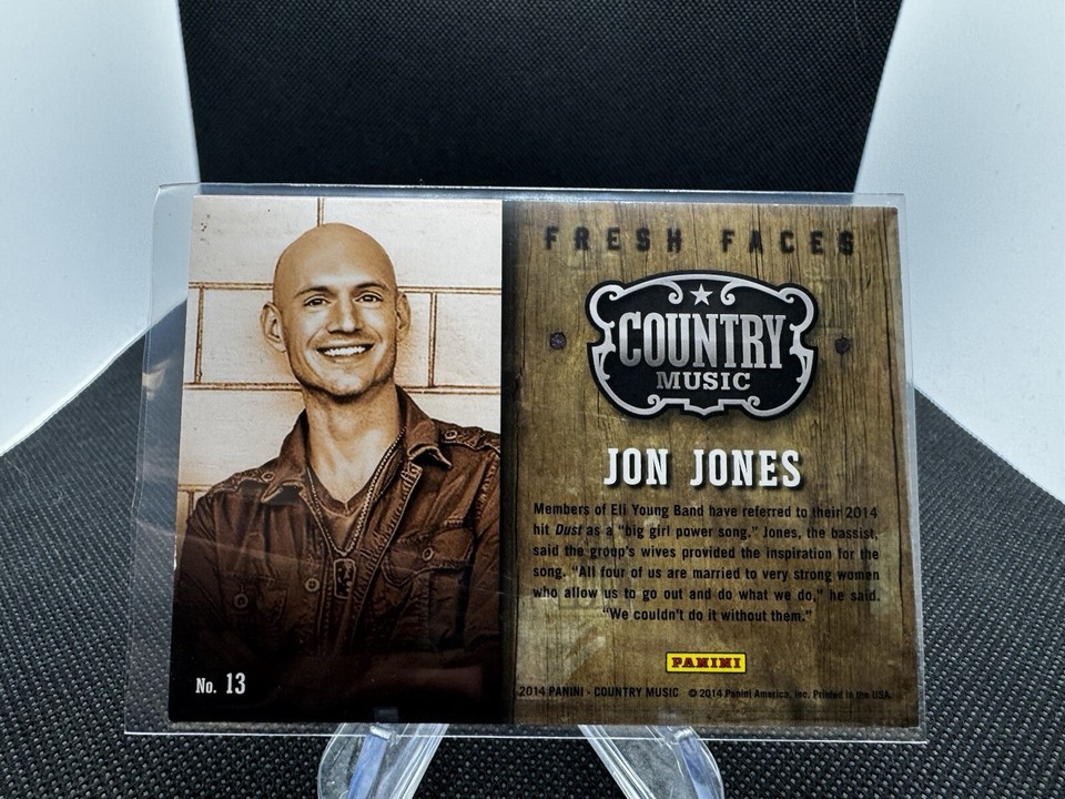 2015 Panini Country Music Jon #13 Jon Jones Fresh Faces Blue #'d 93/199 ...