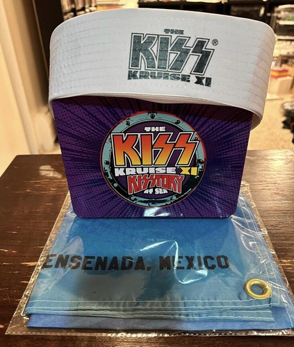Kiss Kruise XI Lunch Box,Banner,Navy Hat, Kiss Fans | eBay