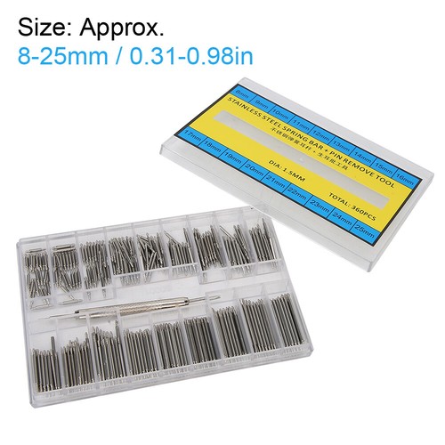 360Pcs Double Ended Watch Band Spring Bars Pin Remove Tool Watch Repai ...