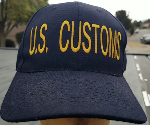 vtg U.S. Customs Service Adjustable Baseball Hat Cap Border Patrol ...