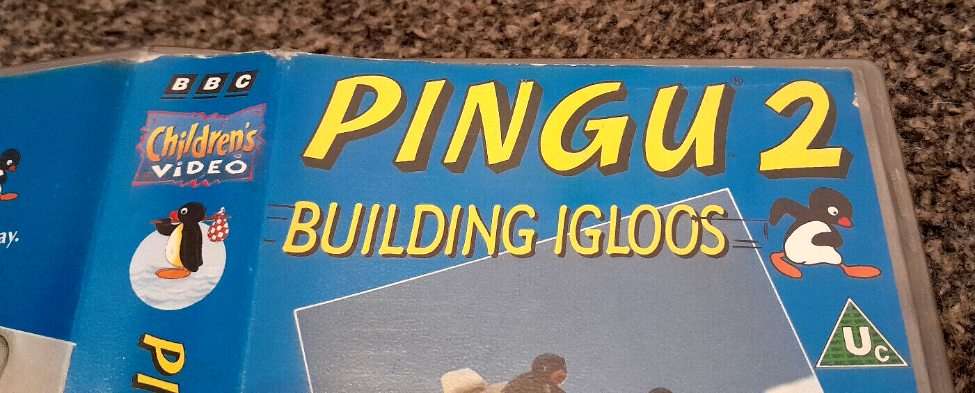 PINGU 2 BUILDING IGLOOS 8 EPISODES BBC VIDEO PAL VHS VIDEO KIDS ...