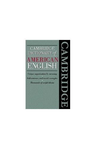 Cambridge Dictionary of American English Paperback / softback Book The ...