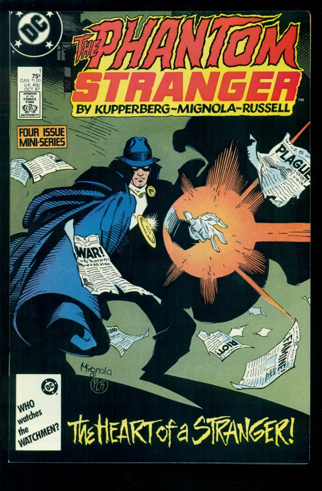 PHANTOM STRANGER, DC COMIC BOOK MINI-SERIES 1-4, MIGNOLA, NM, 9.4 ...
