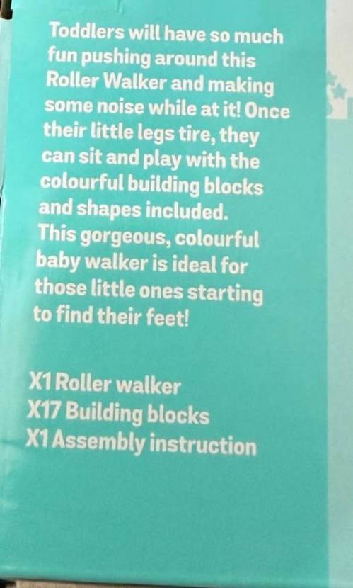 Toddler Wooden Roller Walker 12m+ – Little Town Push Toy, Christmas ...