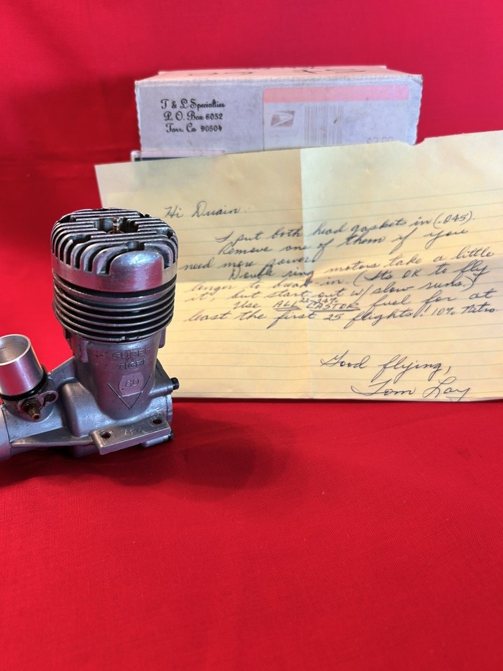 TOM LAY SUPER TIGRE ST-60V U/C STUNT MODEL AIRPLANE ENGINE | eBay