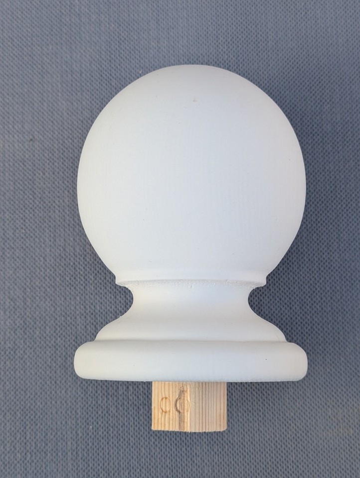 Newel Post ball cap 70/90/95/ 100 /`105/110 mm diameter,- PINE | eBay UK