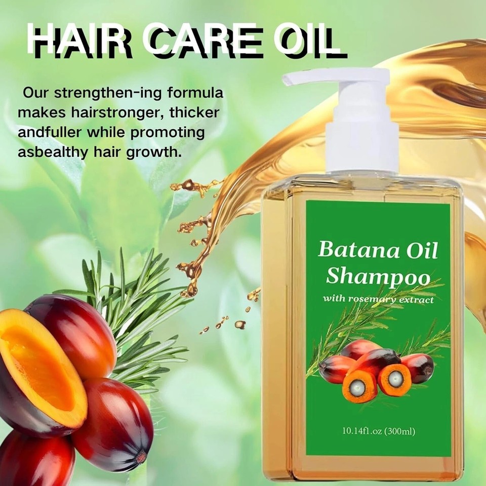 300ML Batana Oil Shampoo Batana Shampoo, Rosemary Oil Shampoo, Shampoo ...
