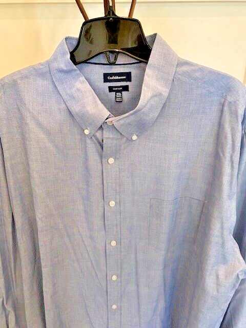 Croft & Barrow 3XLT Men's L/S Button Down Shirt Blue Easy Care 3XL Tall 3X Mint! | eBay
