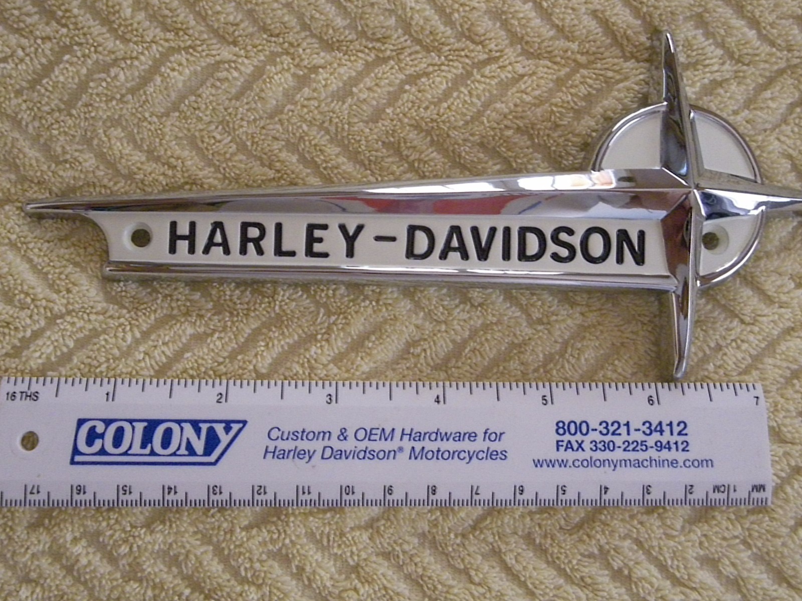 1961-1962 FL FLH Gas Tank Emblems 61776-61T with "COMPLETE" MOUNTING ...