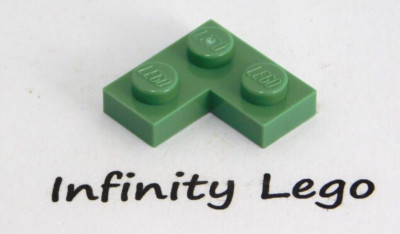 20 LEGO Sand Green Modified Plate 2 x 2 Corner (2420 63325) - (20 ...