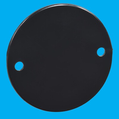 10x 65mm Black PVC Circular Box Lids Electrical Conduit Cover Plate ...