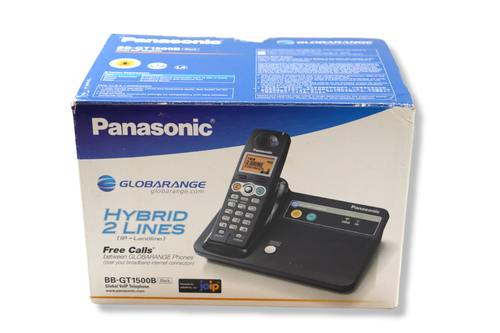 Panasonic BB-GT1500B GlobaRange VoIP Landline Expandable Cordless ...