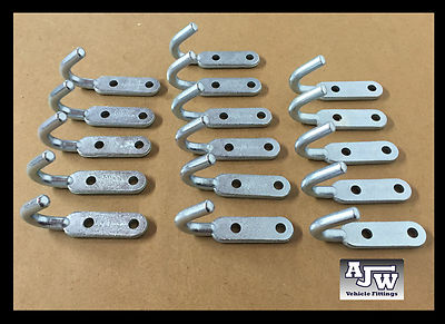 16 Tailboard Rope Hooks Small 10mm X 100mm Trailers Vans Truck ...
