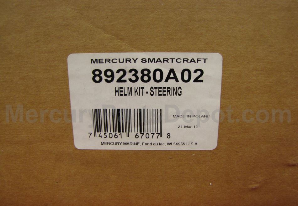 New Mercury Standard Steering Helm Kit 40 CM 892380A02 S/S 8M0137445 ...
