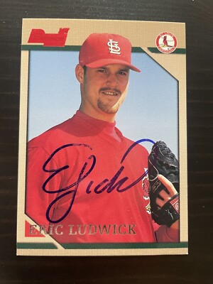 1996 Bowman #222 Eric Ludwick St Louis Cardinals Signed Card ...