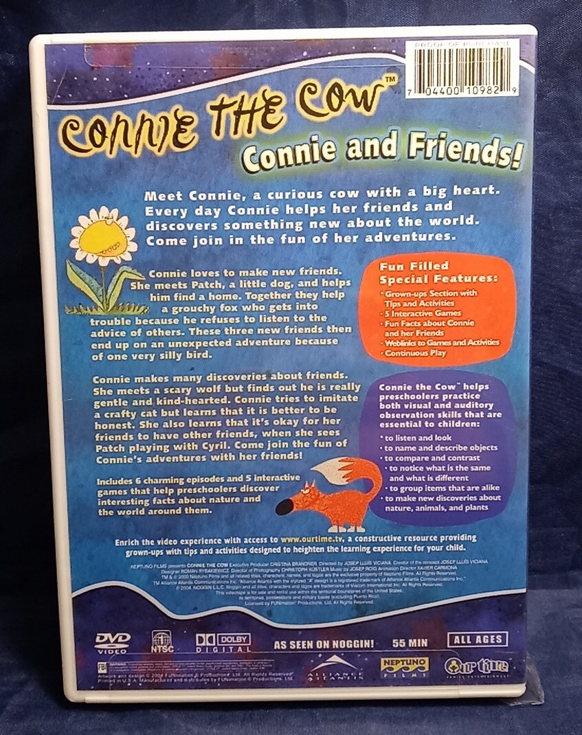 Connie the Cow - Birds, Bees and Butterflies (DVD, 2005, Edited) for ...