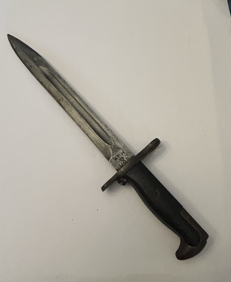 WW2 14” M1 Garand Bayonet With Scabbard American Farm And Hoe (AFH) Exc ...