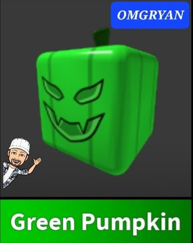 Mm2 Godly Knives GREEN SQUARE PUMPKIN | eBay