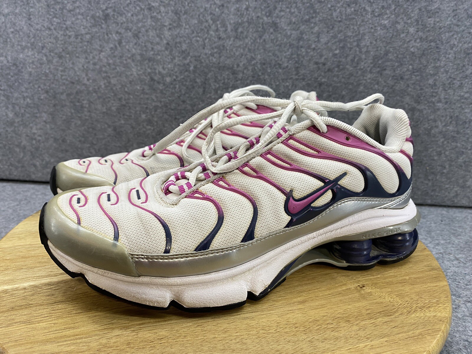 Nike Air Max Plus Shox Turbo White Running Shoes 3330… - Gem