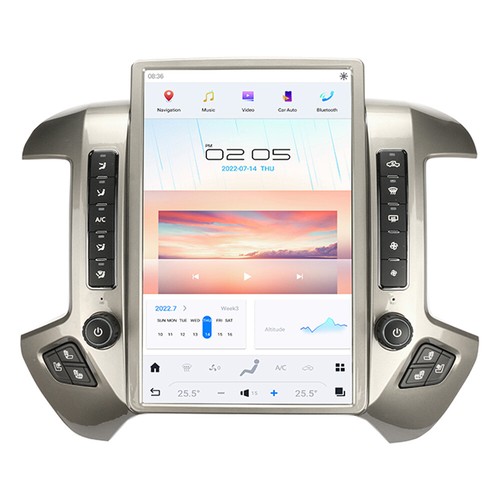 Android Tesla Vertical Screen Radio For Chevrolet Silverado GMC Sierra ...
