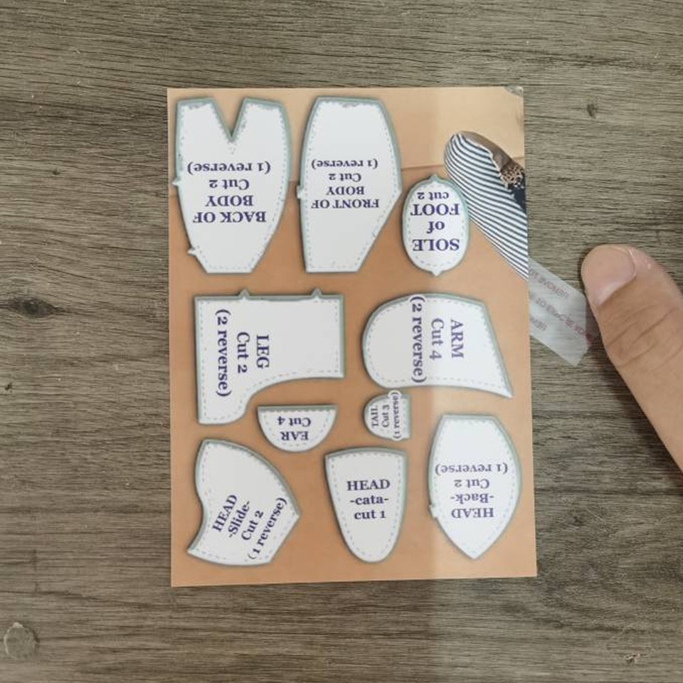 10PCS Memory Bear Template Ruler DIY Sewing Pattern Template Set | eBay