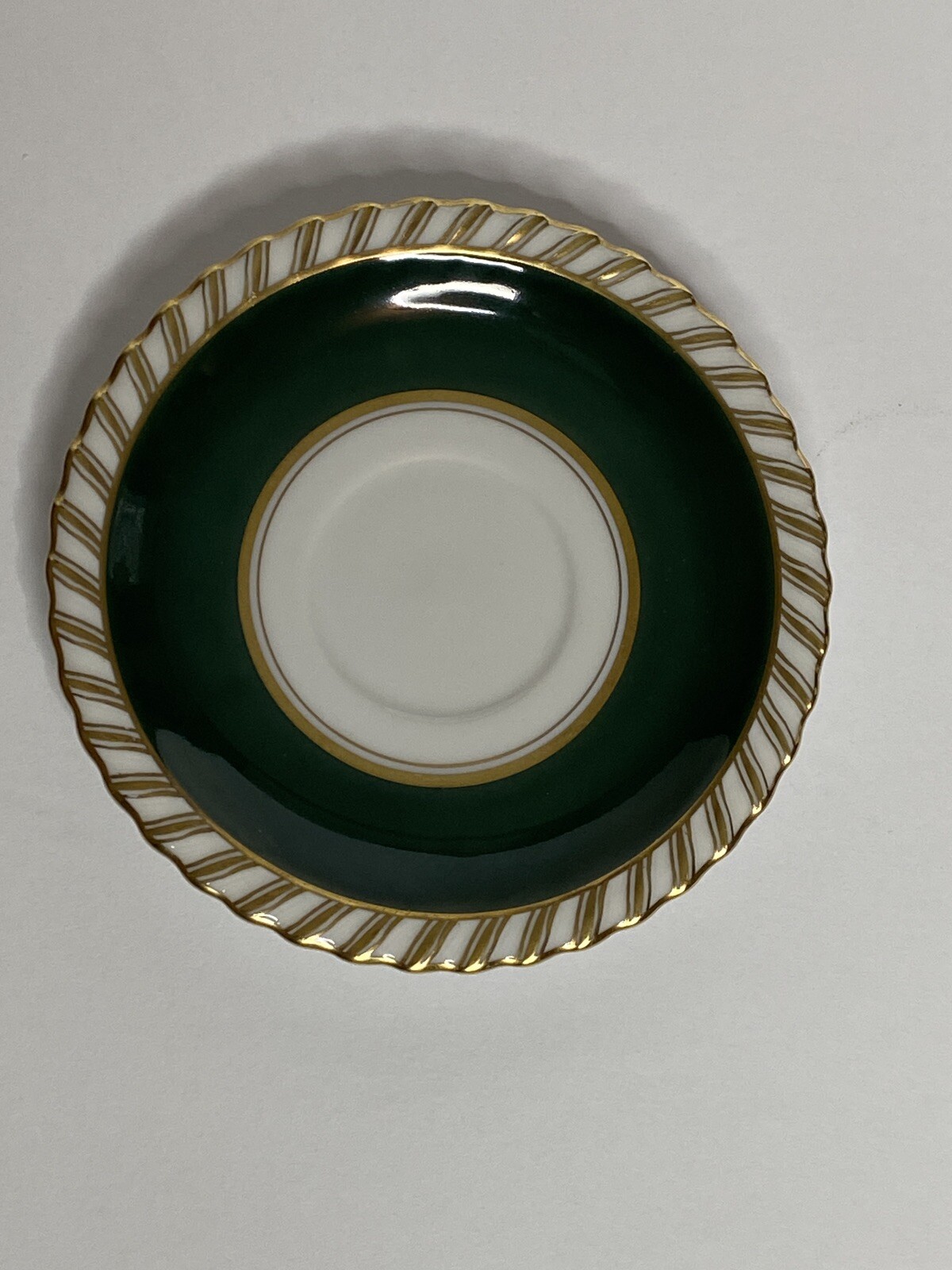 VTG Franconia Krautheim FOREST 4 5/8" Saucer for Demitasse Cup Green ...